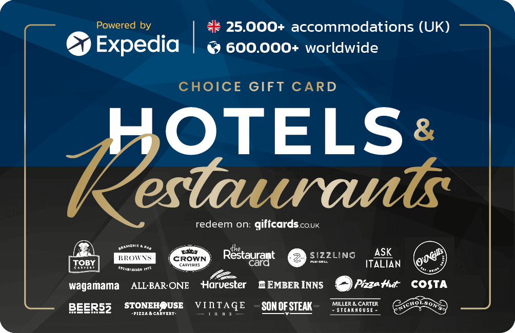 Hotels & Restaurants Gift Card | Giftcards.co.uk