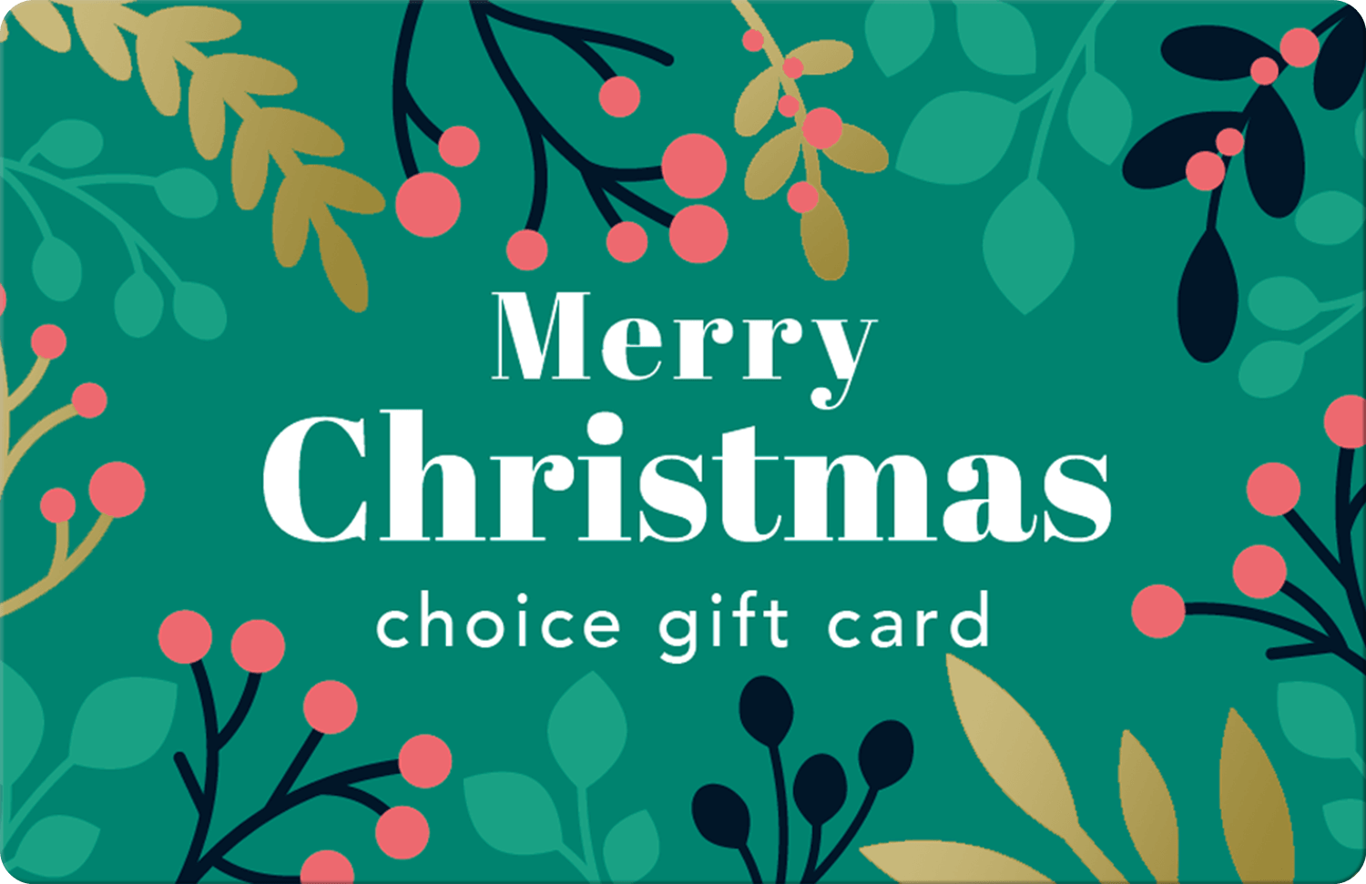 Merry Christmas Choice Gift Card | Giftcards.co.uk
