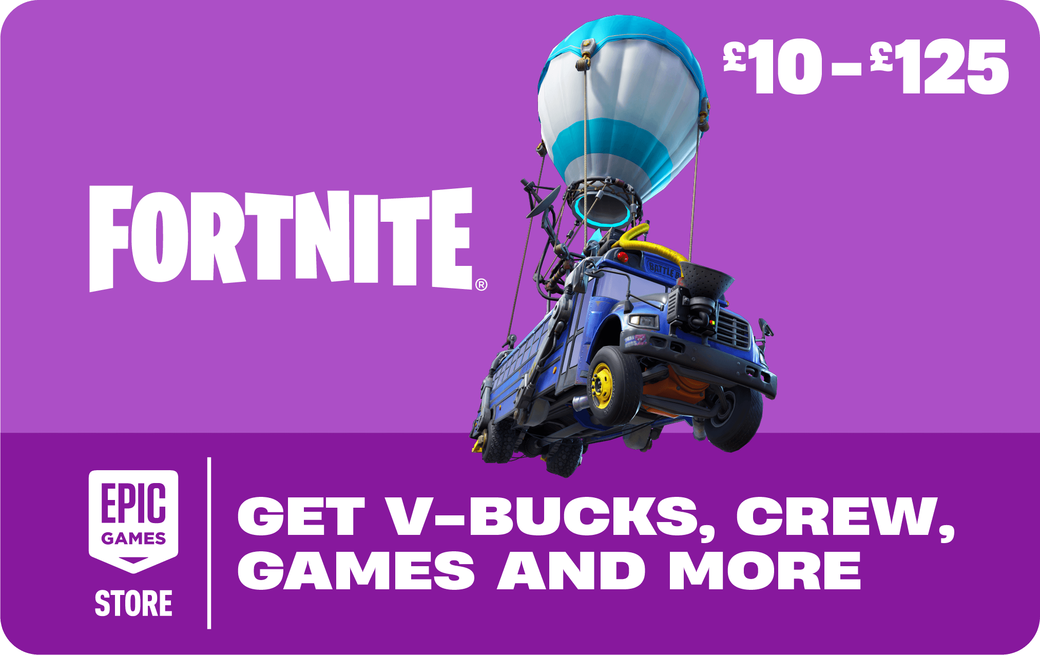 Fortnite Gift Card – Buy Online | Giftcards.co.uk
