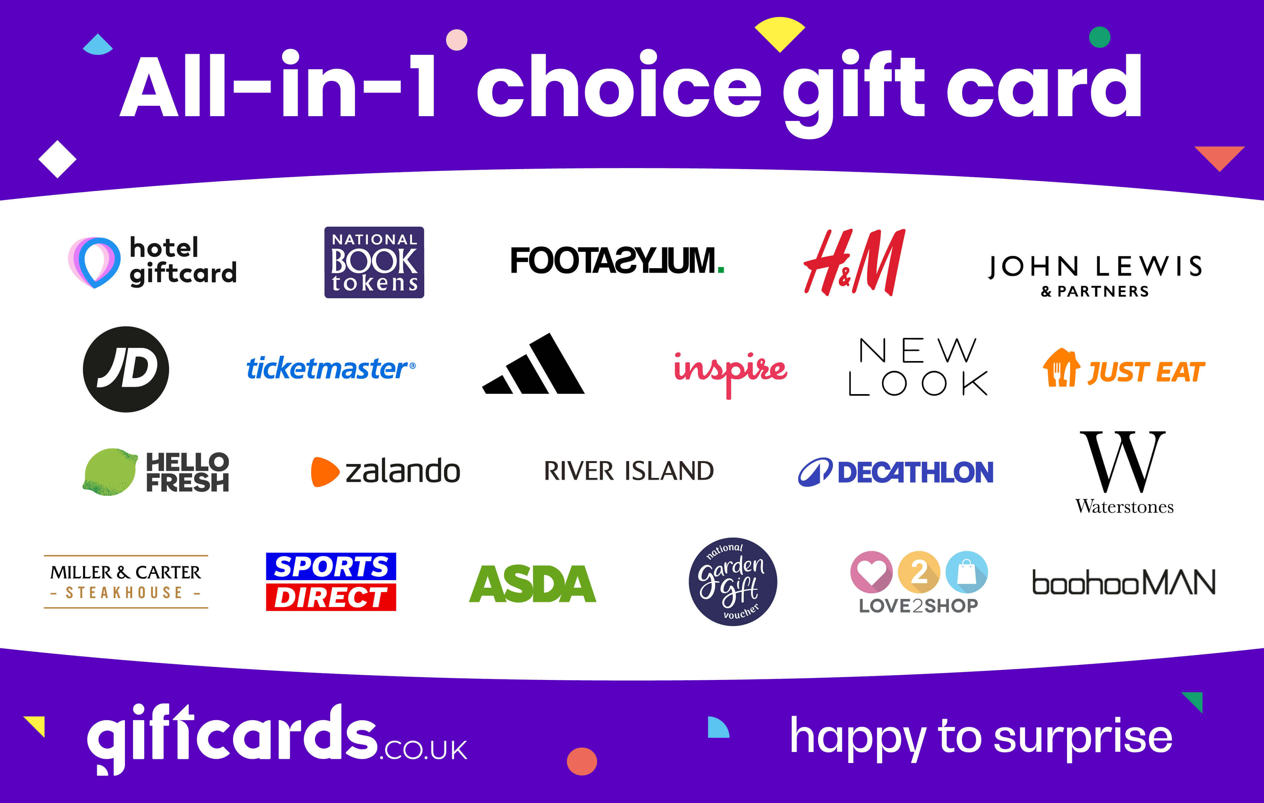 All in one Choice Gift Card | Giftcards.co.uk