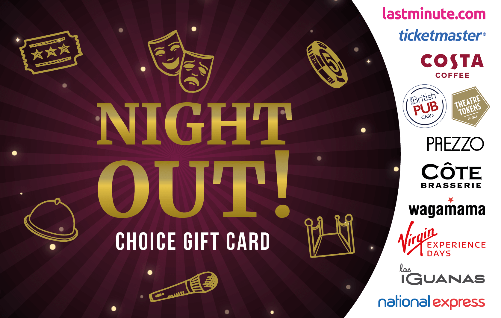 Night Out! Gift Card | Giftcards.co.uk